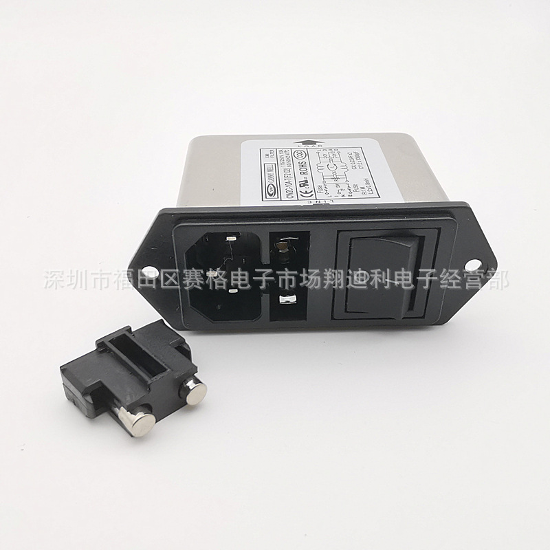 带保险开关插座式电源滤波器 CW2C-10A-T CW2C-10A-T(F2 02)-阿里巴巴