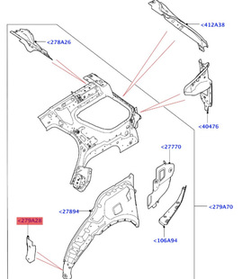 适用路虎捷豹 支架 LR021374 LR017005 YWU500090 HLM500100-阿里巴巴