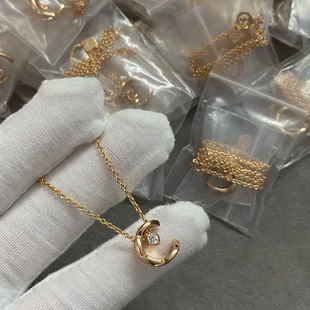 高版本S925银coco水冰月项链女CNC精雕小香风菱格锁骨链工厂直销-阿里巴巴