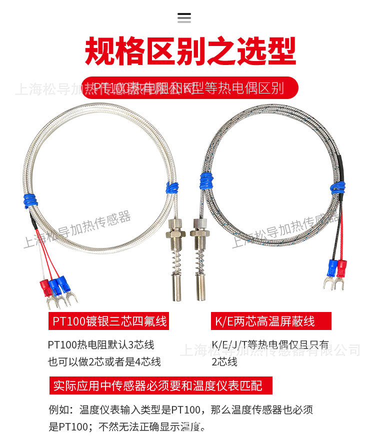 WZPM-201端面热电阻Pt100铂热电阻温度探头传感器镀银四氟防水线-阿里巴巴