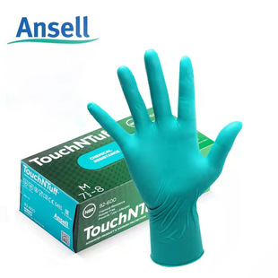 安思尔92-600一次性丁腈手套实验室化学橡胶手套加厚Ansell 92605-阿里巴巴