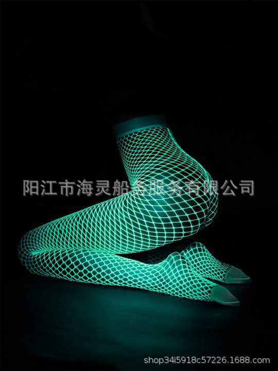luminous fishnet stockings夜光网袜 渔网薄款镂空发光丝袜-阿里巴巴