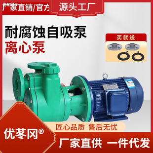 FPZ自吸泵耐酸碱化工泵耐腐蚀塑料离心泵380v防爆电机220v防腐泵-阿里巴巴