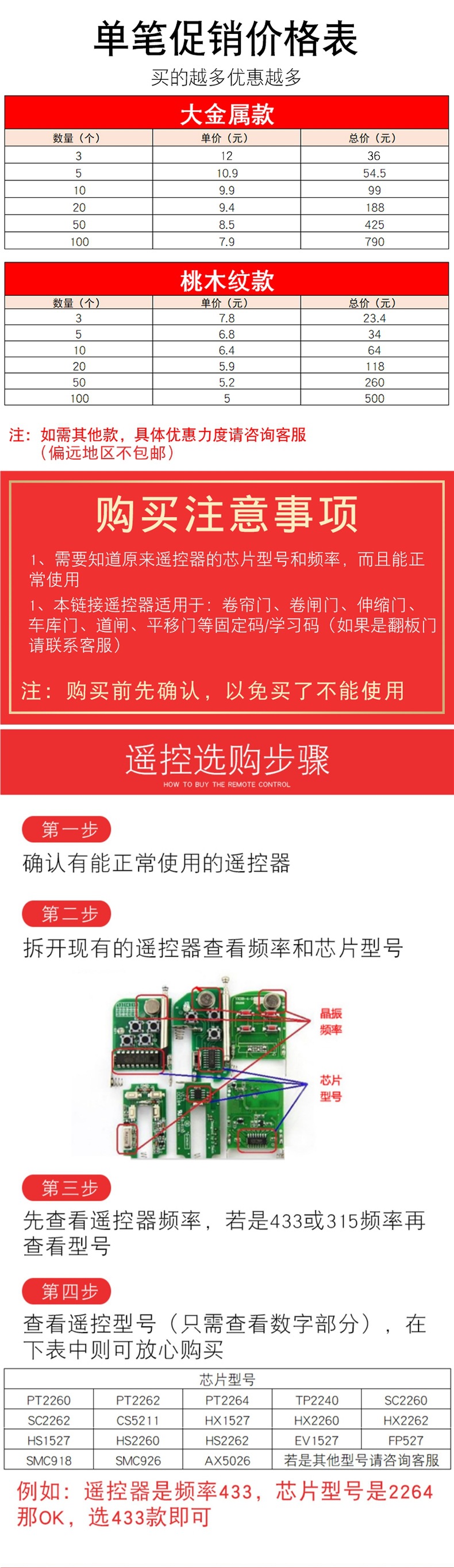 通用对拷电动门车库门道闸伸缩门钥匙卷帘门卷闸门遥控器433/315-阿里巴巴