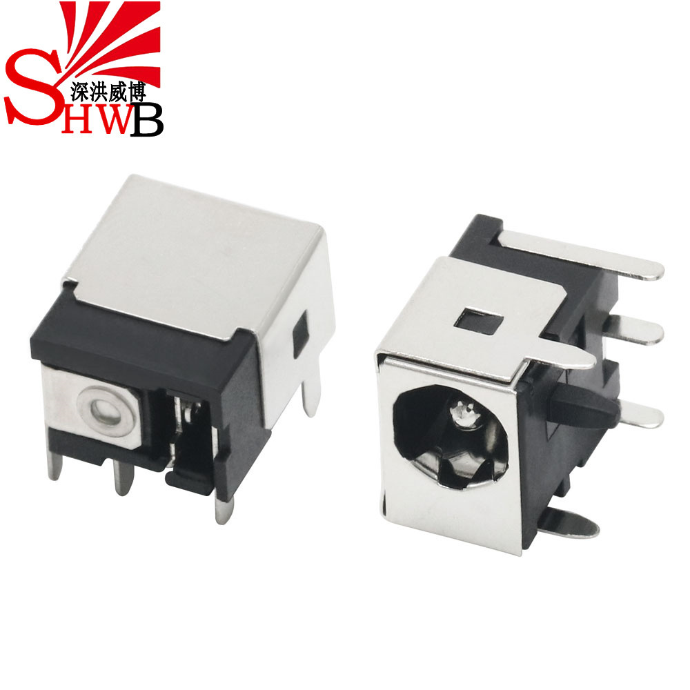 DC电源插座DC-044A金属外壳全包母座5.5*2.5mm直流电源插座2.5mm-阿里巴巴