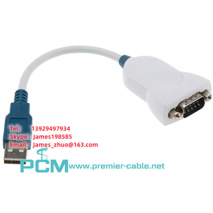 原装FTDI芯片USB A转D-Sub 9针公头适配器电缆UT232R-500-阿里巴巴