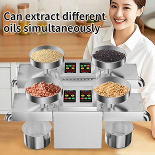 B04S四合一榨油机智能家用榨油机不锈钢商用榨油机同时榨4种原料-阿里巴巴