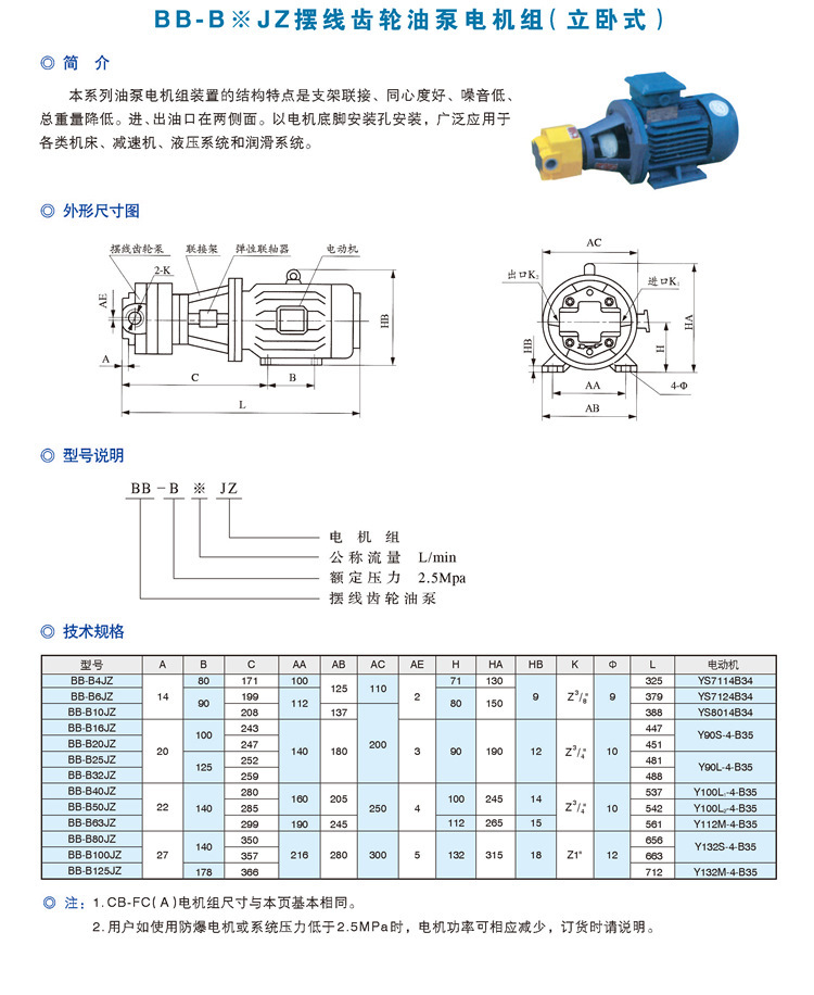BB-B25NJZ-1 B16N B32N B40N B80 B100NJZ-1立卧式齿轮油泵电机组-阿里巴巴