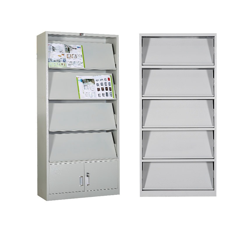 钢制半自动单面杂志期刊架双面金属下档报刊架图书馆厂家直供-阿里巴巴