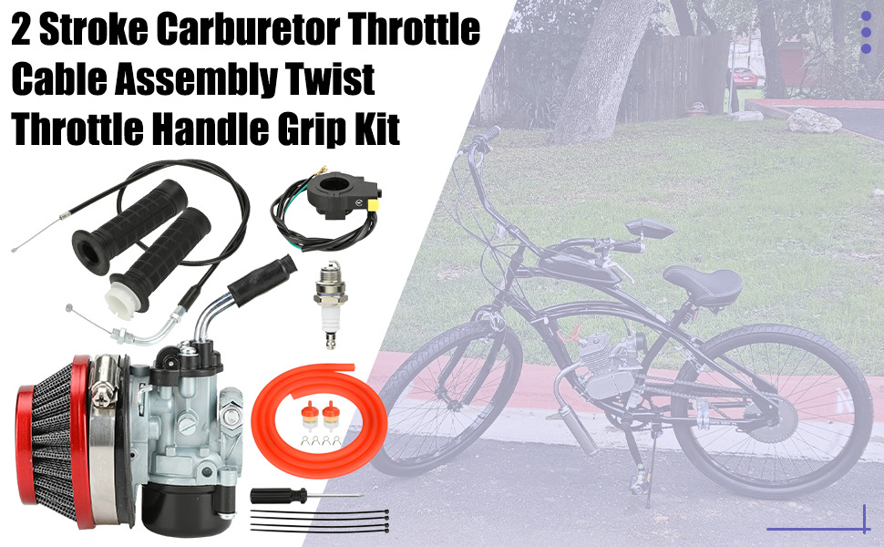 CILOYU Motorized Bike Carburetor Throttle Cable Assembly Kit-阿里巴巴