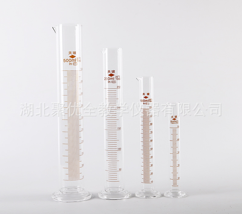 正品天玻量筒包过检A级量入式玻璃量筒50/100/250/500/1000Ml量筒-阿里巴巴