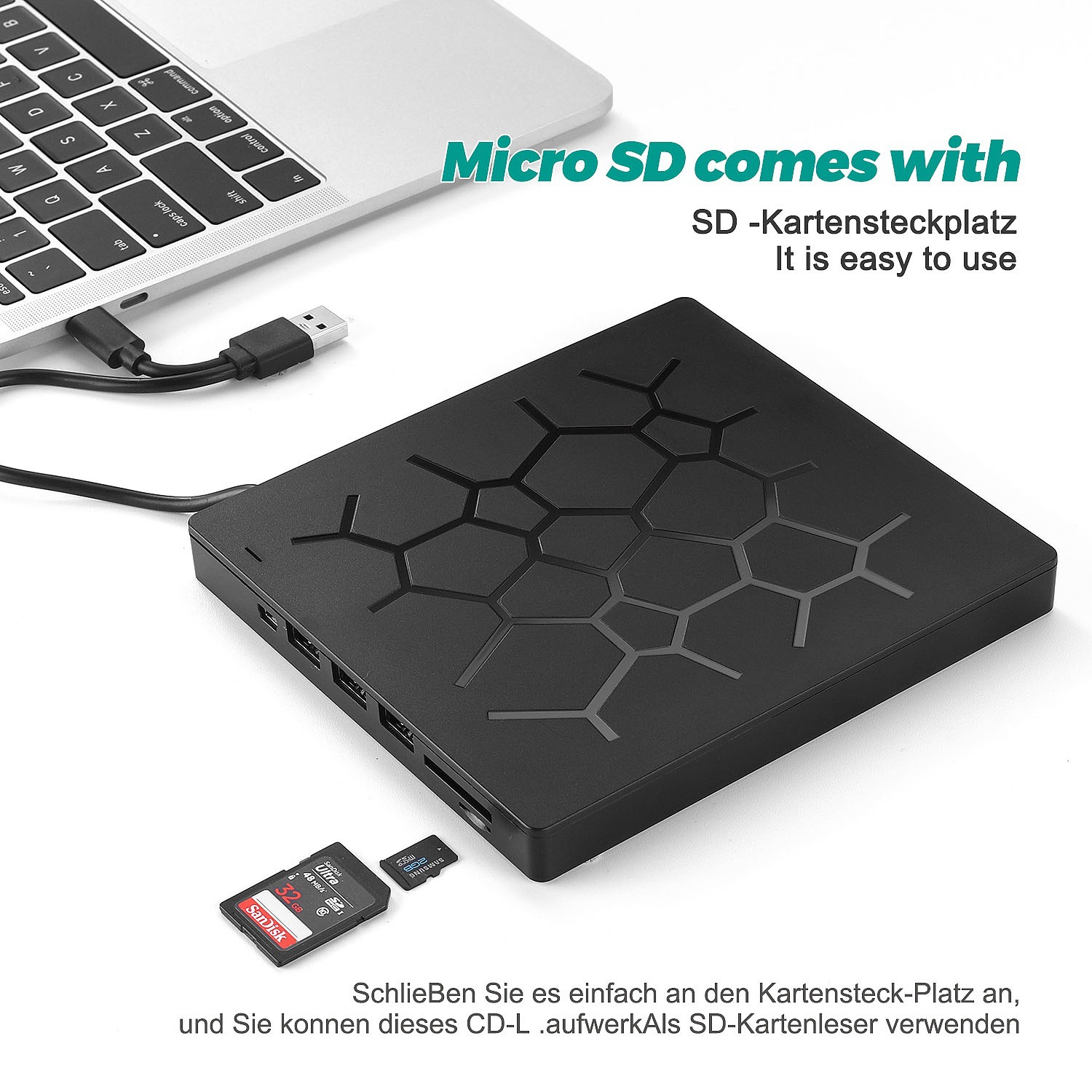 多功能外部usd驱动器刻录机DVD RW光学阅读播放器为PC笔记本电脑-阿里巴巴