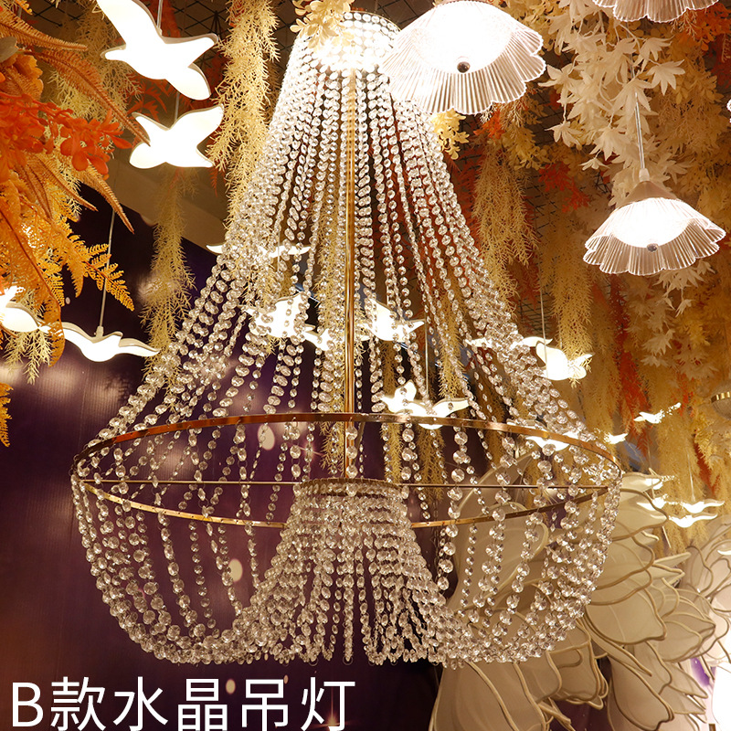 Shangmeili wedding direct supply wedding props lamp classic crystal ...