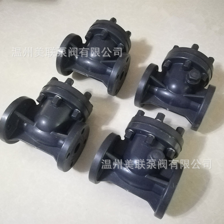 H44F-10S 塑料止回阀 UPVC/PP塑料旋启式止回阀-阿里巴巴