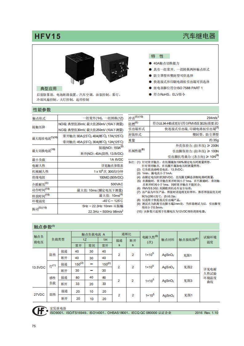 HFV15/12-Z1TJ-R 汽车继电器塑封型一组转换-阿里巴巴