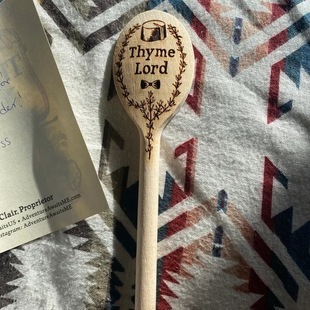独立站新品 Thyme Lord Wooden Spoon创意家居厨房百里香勋爵木勺-阿里巴巴