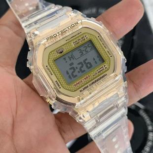 Transparent Digital Watch Square Women Watches Sports Electr-阿里巴巴