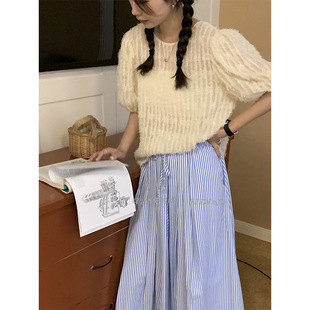 【十三行清仓不退不换】法式小香风高级感流苏宽松小衫上衣Y050-阿里巴巴