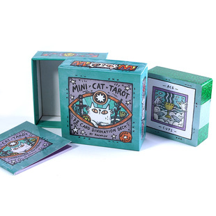 烫金边工艺高档礼盒塔罗牌 扑克牌批发Mini cat Tarot 游戏卡-阿里巴巴