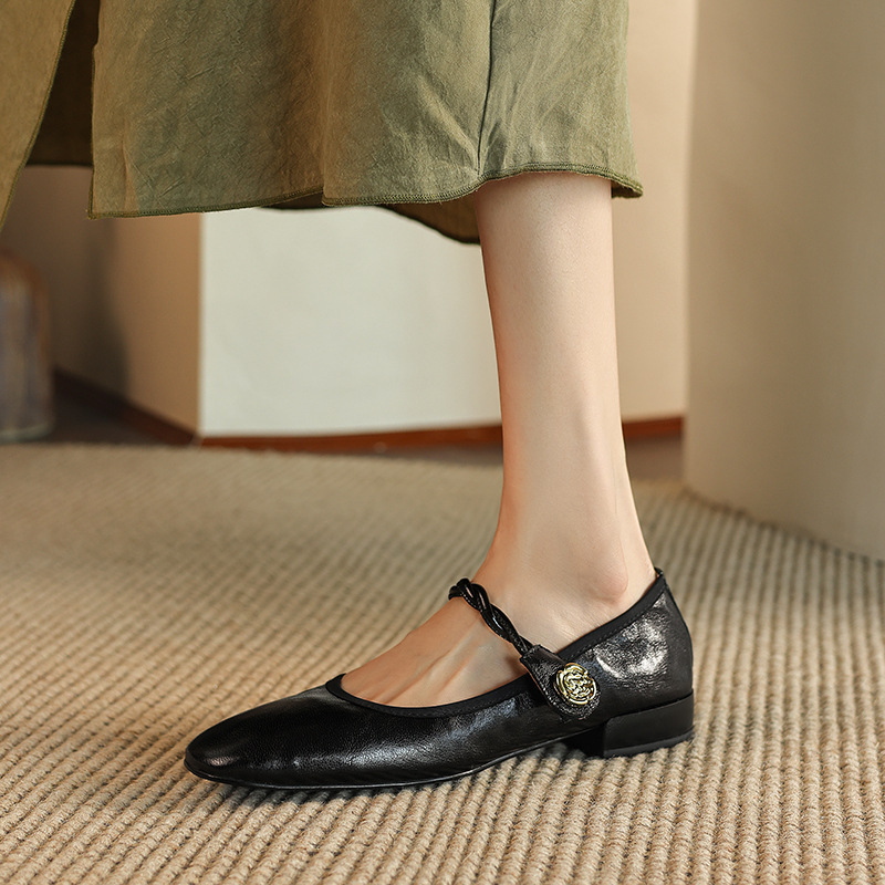 CHIKO Bricio Square Toe Block Heels Mary Jane Shoes