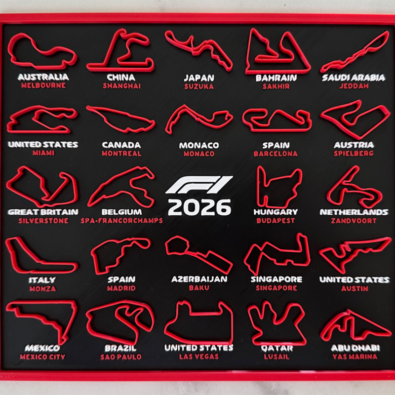 Cross-Border New Product 2026 Formula 1 Calendar 2026 Formula One ...