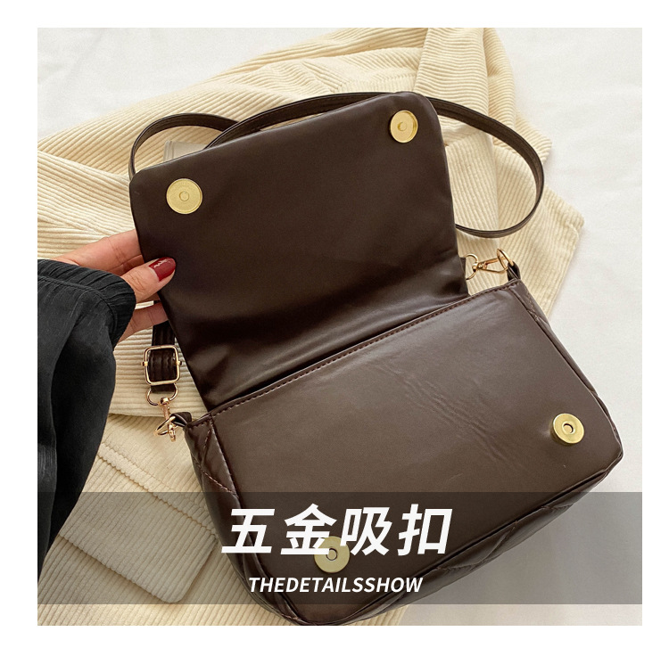 复古时尚简约纯色小包包女2023秋冬季新款百搭韩版斜挎包小方包-阿里巴巴