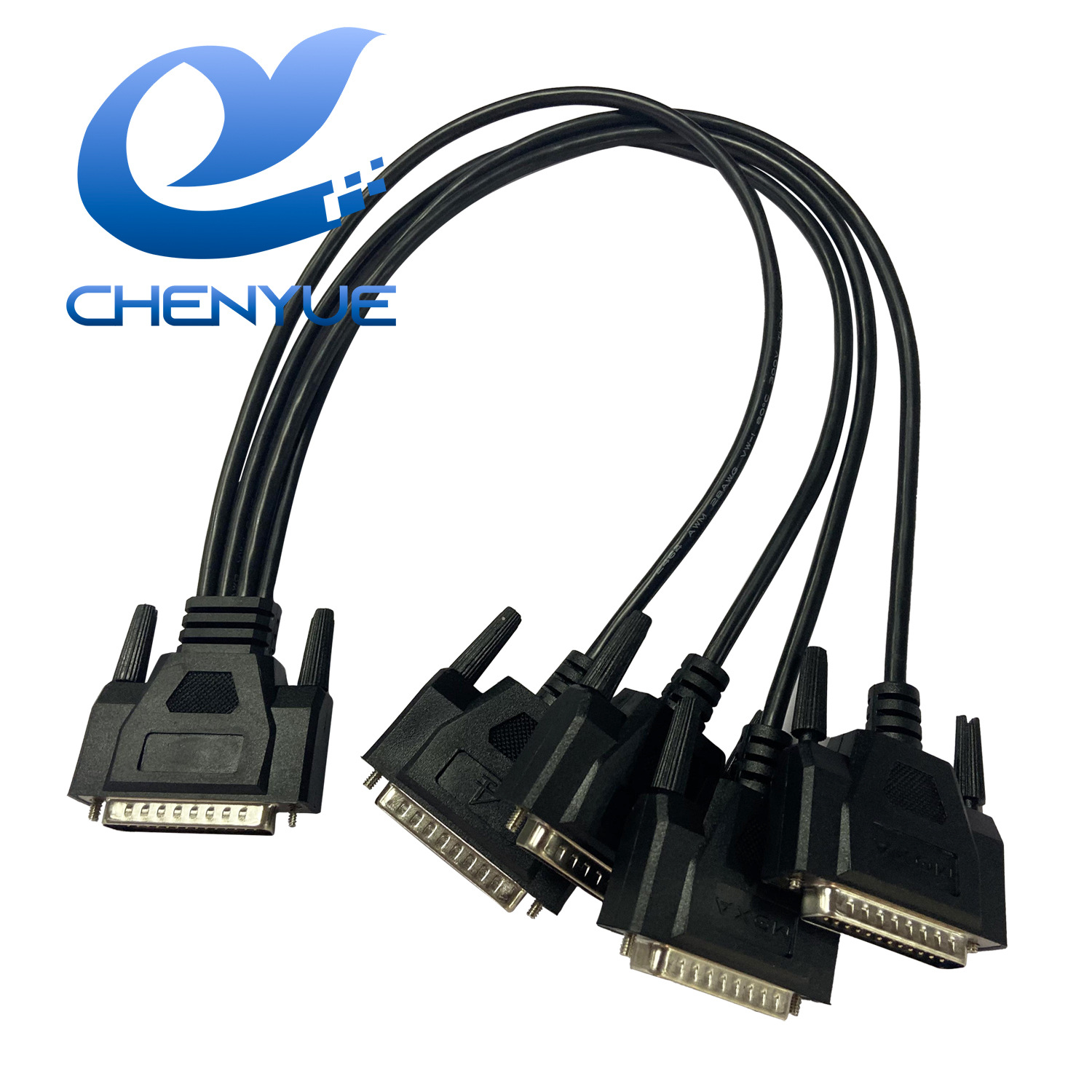 控制卡HD44针转DB25公*4 44针转25针 HD44M/DB25*4 一拖四连接线-阿里巴巴