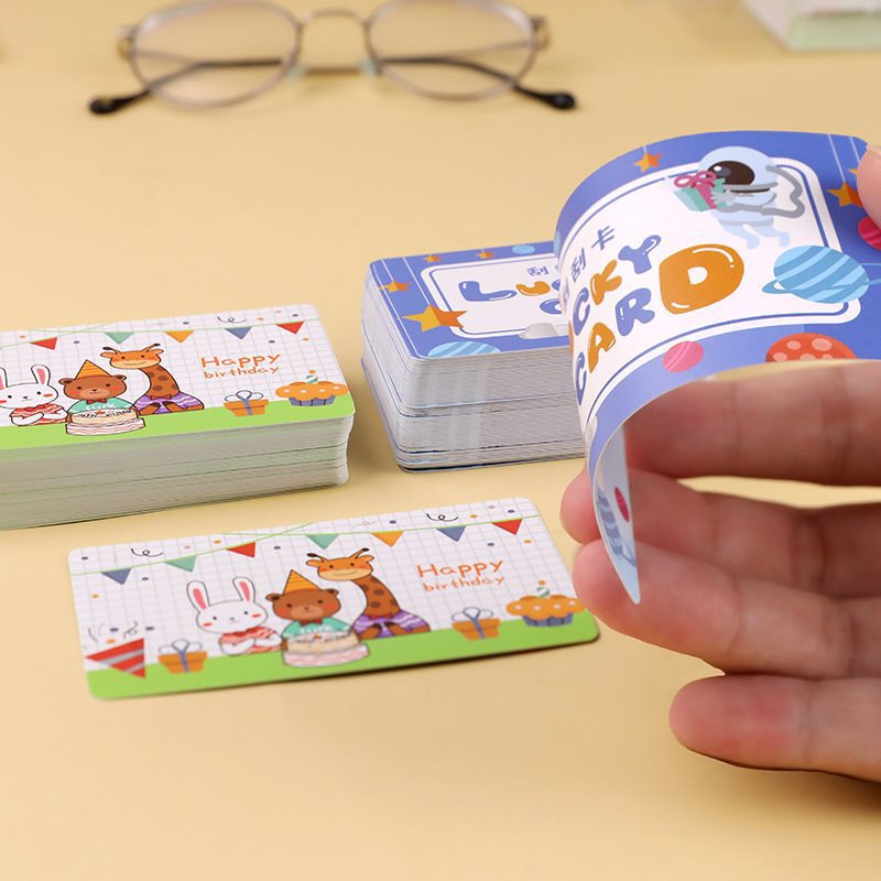 DIY Scratch Card Creative Sticker Scratch Music Scratch Card Coating ...