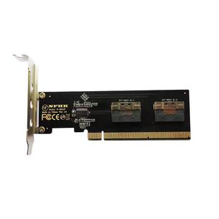 半高挡板PCIe 3.0 4.0 x16转2口SFF-8654 8i adapter转接卡-阿里巴巴