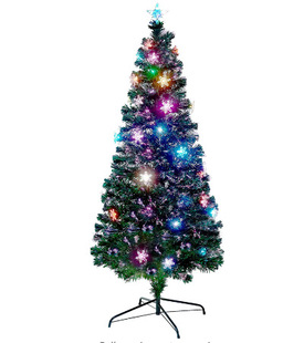 亚马逊 6 ft Pre-Lit Optical Fiber Christmas Artificial Tree,-阿里巴巴