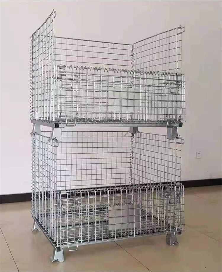 折叠式仓储笼蝴蝶笼金属框 可移动可堆叠 多种规格载重力强-阿里巴巴