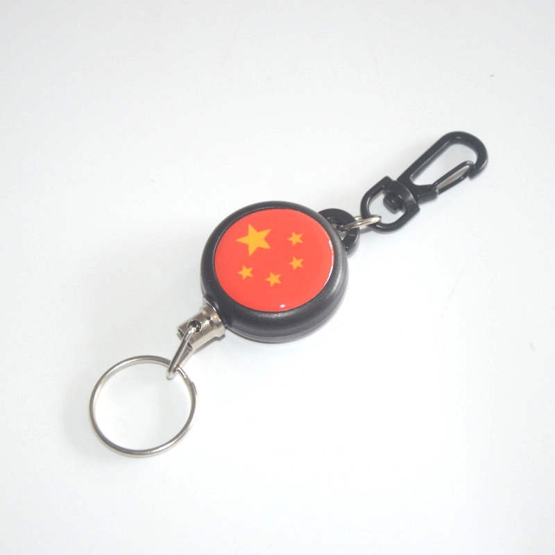 EDC高回弹伸缩钢丝绳钥匙环防丢防盗伸缩钥匙链防丢钥匙扣 易拉扣-阿里巴巴