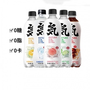 【包邮】元气森林0糖0脂0卡苏打气泡水无糖饮料480mL*15瓶整箱-阿里巴巴
