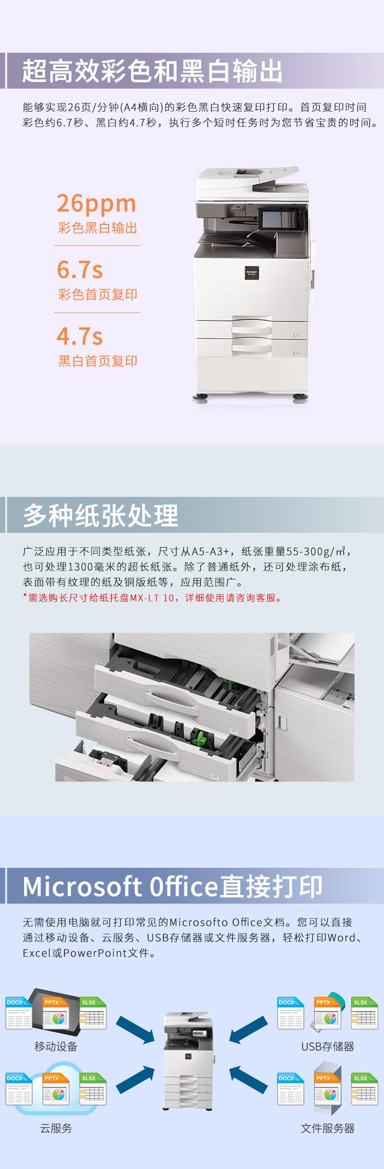 夏普（SHARP）MX-C2622R A3彩色多功能数码复合机 打印机复印扫描-阿里巴巴