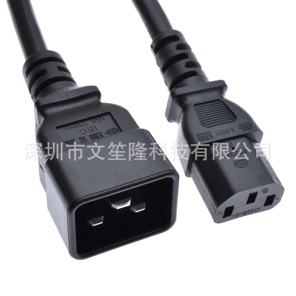IEC320 word C20 to C13 power transfer Extension Line 10A to 16A PDU ...