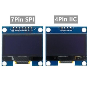 0.96寸 液晶屏 蓝色白色黄蓝双色 4 /7针 IIC通信 OLED显示屏模块-阿里巴巴