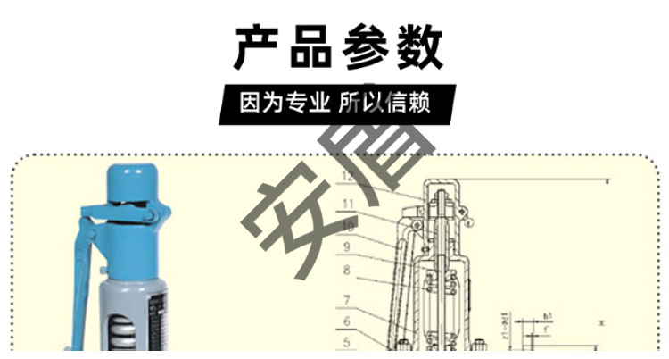 永一安全阀 A48Y/H-16C 弹簧式法兰空气蒸汽储气罐铸钢阀门-阿里巴巴