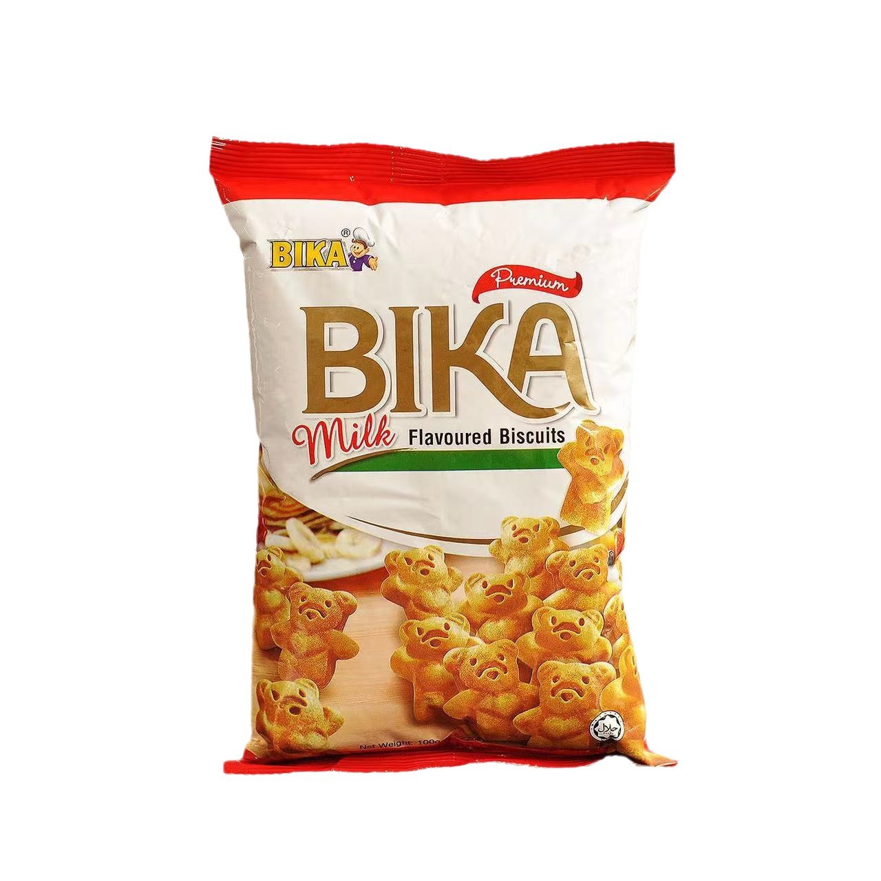 Malaysia imported BIKA milk Bear biscuit chocolate 100g imported ...