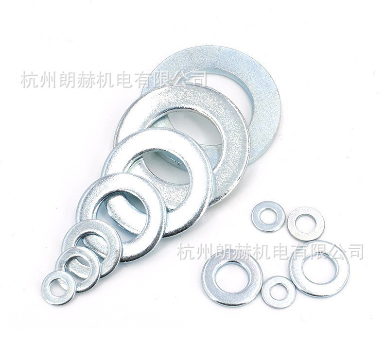 GB96碳钢镀锌加大平垫圈GB97镀锌垫片金属华司介子蓝白锌批发特价-阿里巴巴