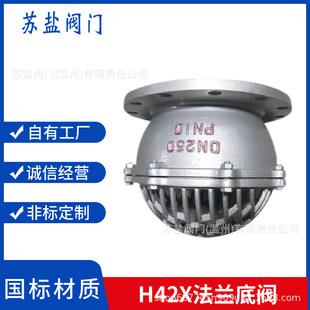 H42X-6C10P16RL国标WCB铸钢304不锈钢316L法兰水泵底阀管道储水逆-阿里巴巴