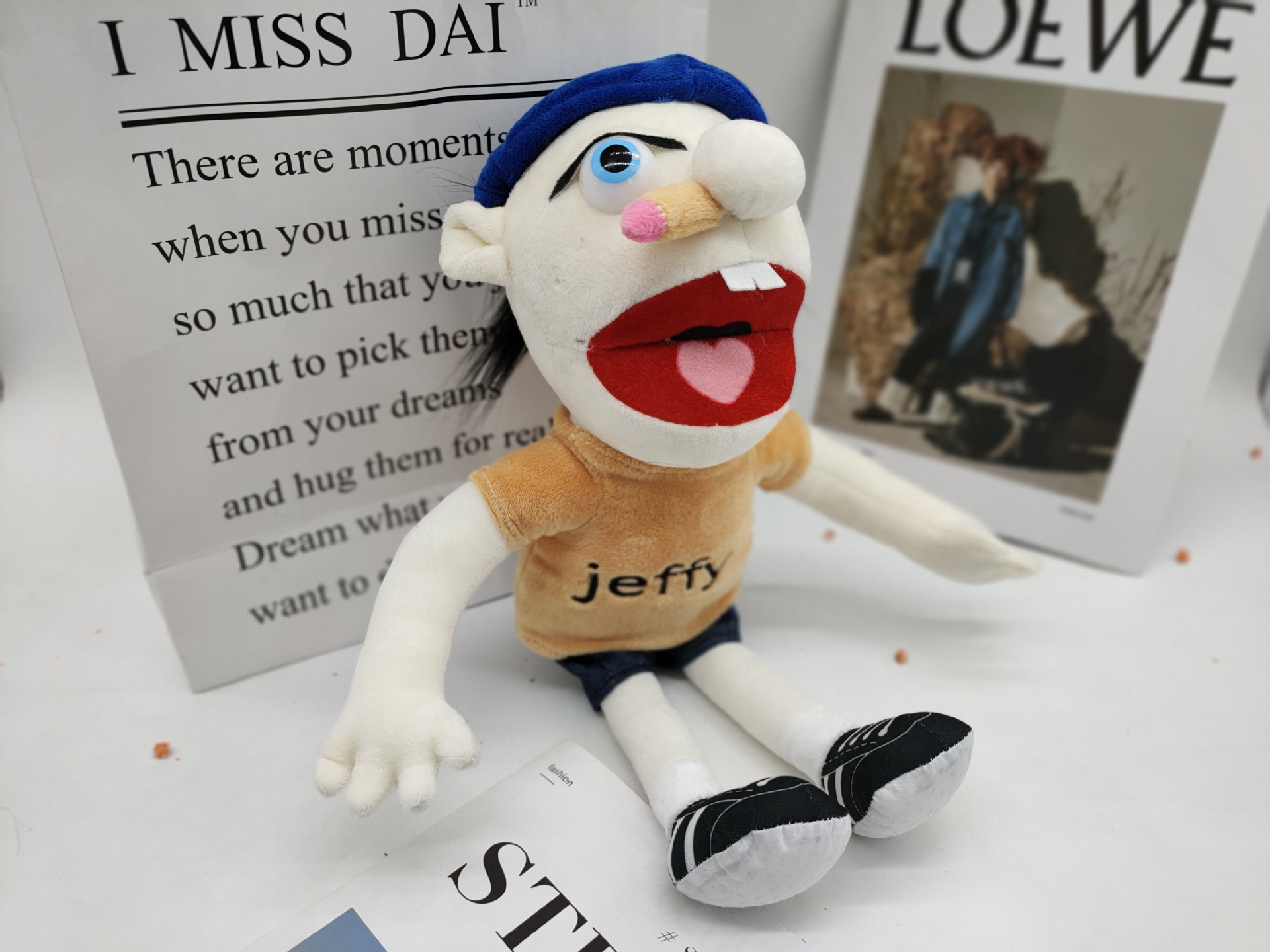 跨境清仓Thicc Jeffy Plush杰夫Jeffy Hat Game游戏公仔毛绒玩偶-阿里巴巴