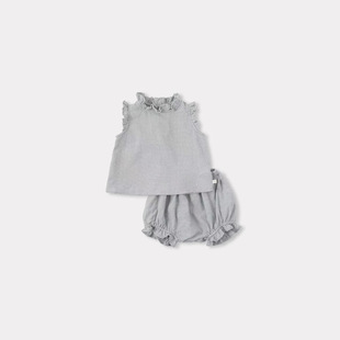 （现货）be2025新款色织千鸟格背心短裤套装-阿里巴巴