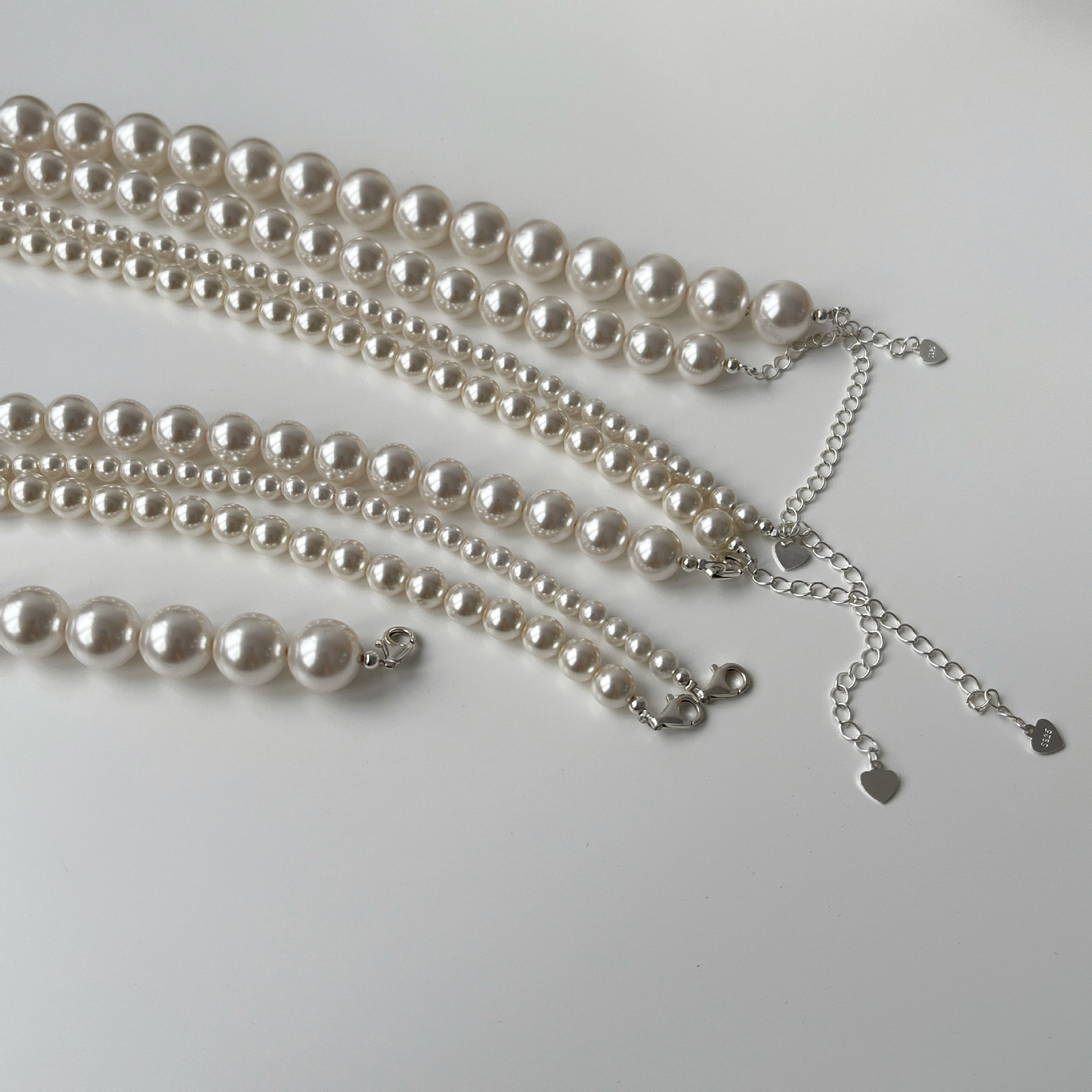 赛伊娜新款正圆强光正圆珍珠项链女ins时尚博主fever同款s925纯银-阿里巴巴