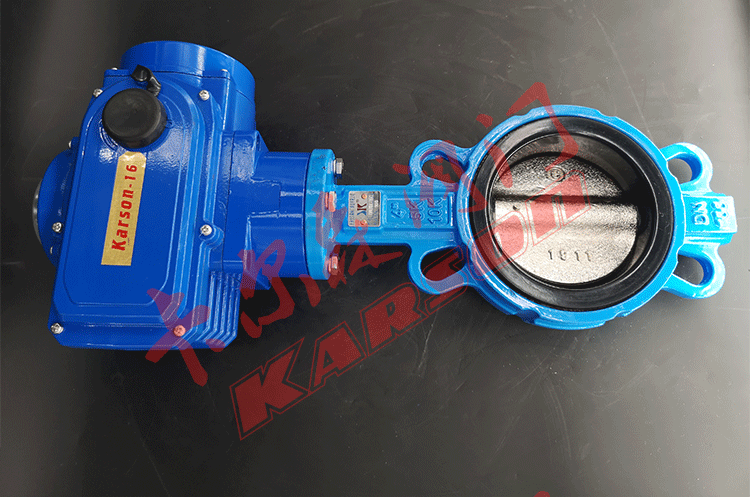 Karson卡尔森D971X-16Q开关调节型dn150软密封衬胶 电动对夹蝶阀-阿里巴巴