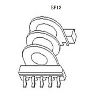 EP13变压器骨架EP13电木骨架EP13卧式贴片双槽骨架BOBBIN 5+5-阿里巴巴