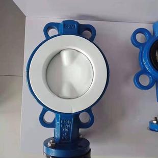 D371F46-16P 涡轮对夹式衬氟蝶阀D371F46 耐酸碱腐蚀化工管道蝶阀-阿里巴巴