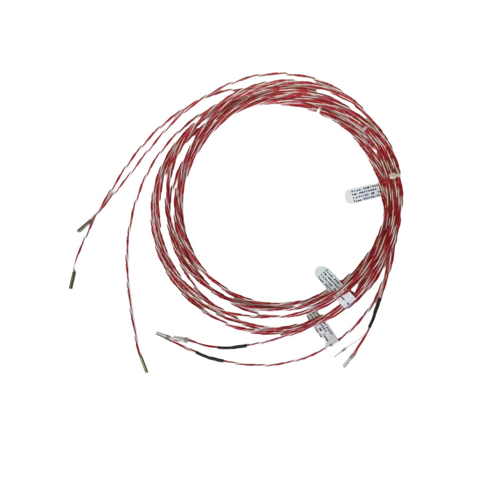 JUMO冻干温度探头 PT100铂热电阻902150/10 系列红白线-阿里巴巴