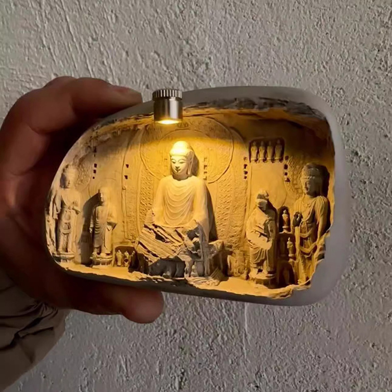 河南洛阳立体旅游佛像博物馆龙门石窟浮雕文创可纪念品洛阳冰箱贴-阿里巴巴