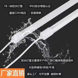 批发led防水灯管t81.2米220V高压户外PC灯管洗车场灯管T8日光灯管-阿里巴巴