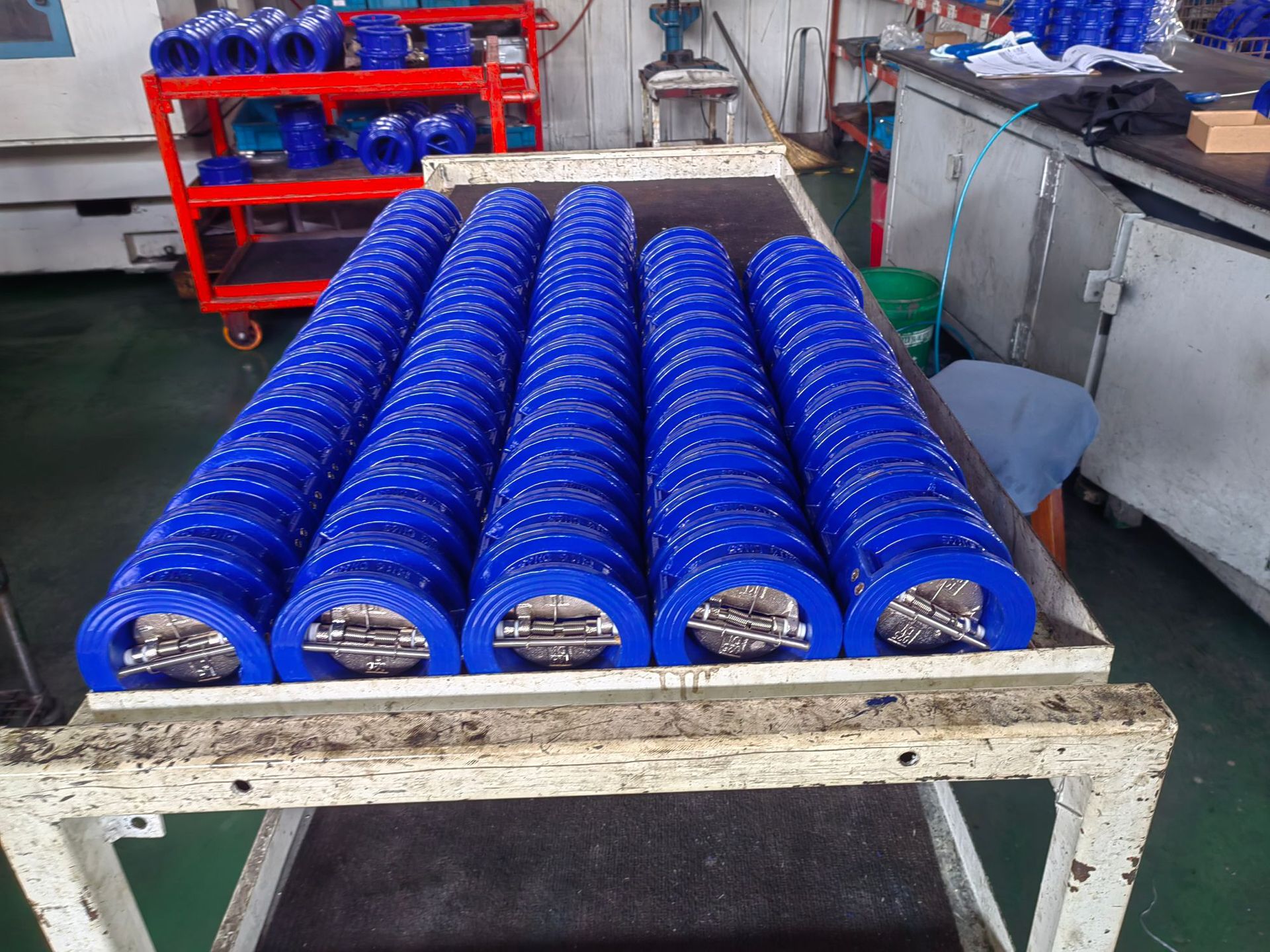 对夹式蝶形止回阀DH77X-16铸铁逆止阀防回流单向阀双瓣止回阀DN80-阿里巴巴